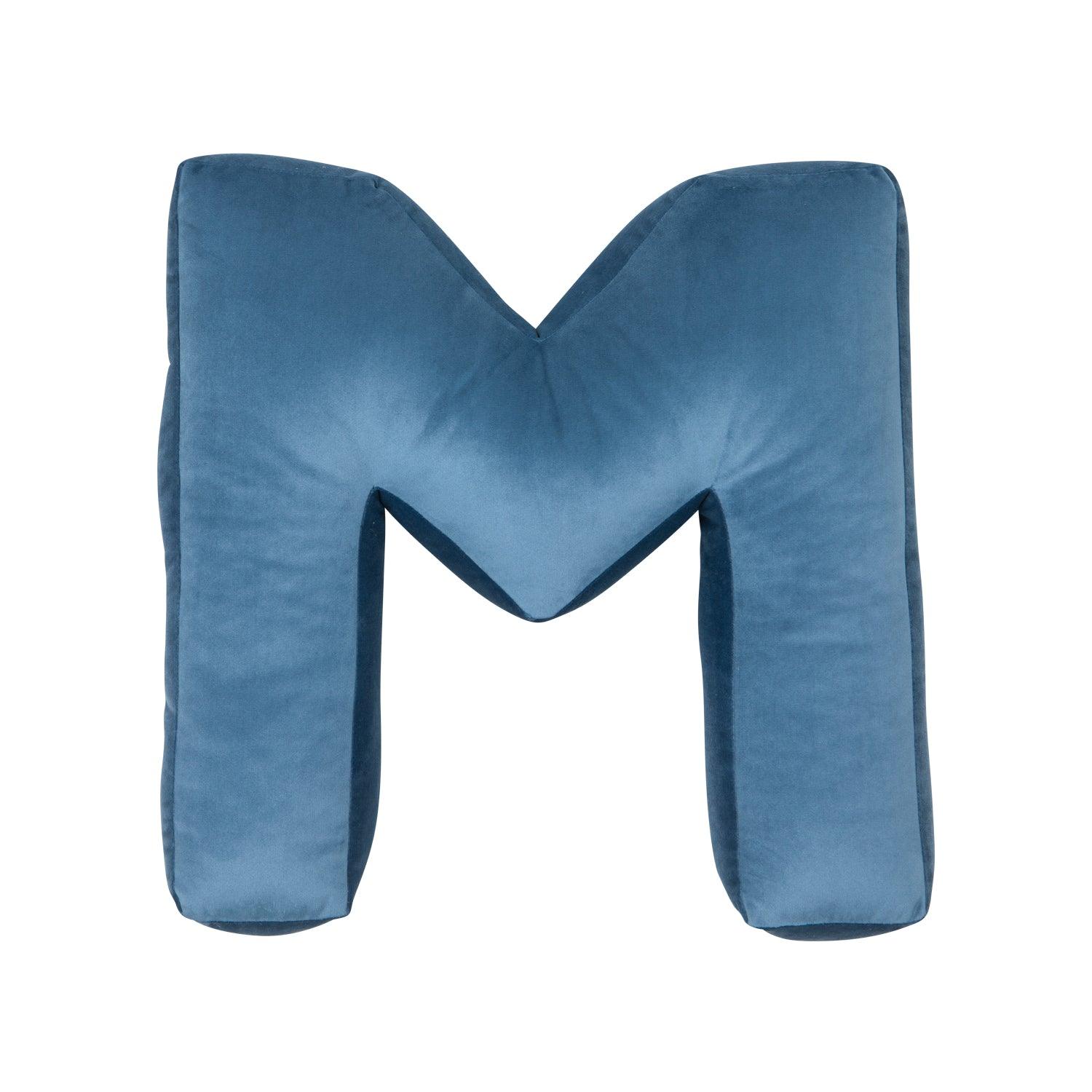 Velvet letter cushion M | Birthday Gift Ideas. Baby Shower Decoration.
